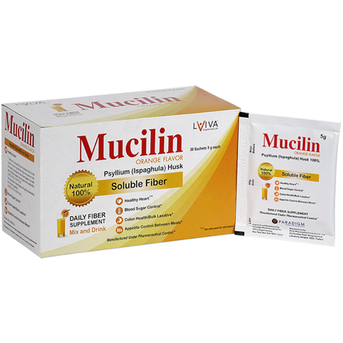 Mucilin®️ Orange Flavor sachet – Mucilin® Natural Fiber
